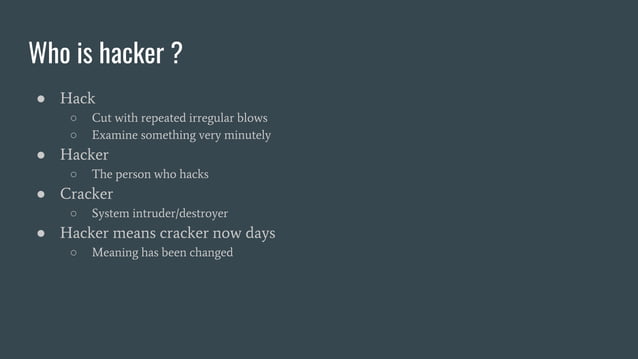 Hacking its types and the art of exploitation | PPTX | Information and ...