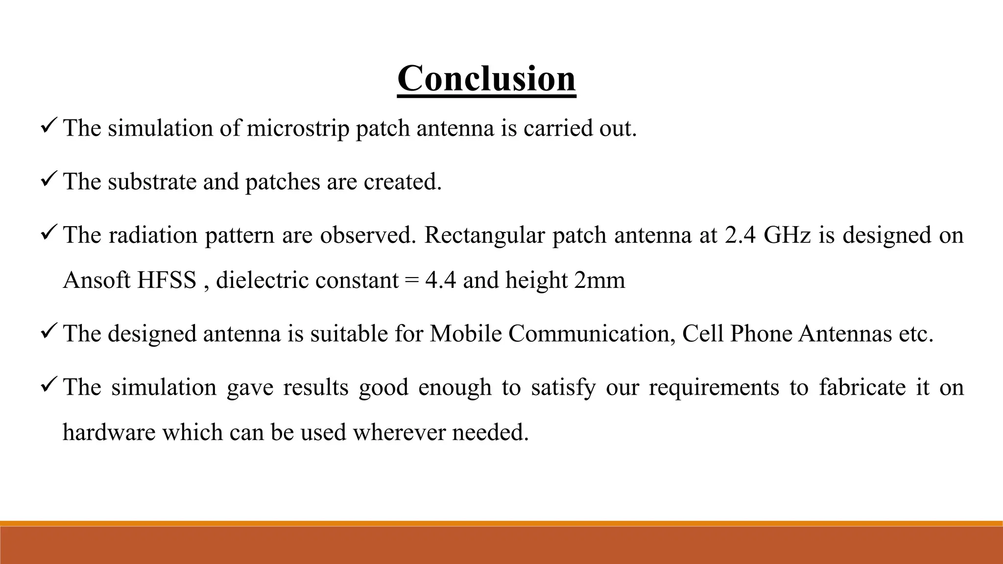 Microstrip patch antenna in hfss Anyss presentation PPT for college ...