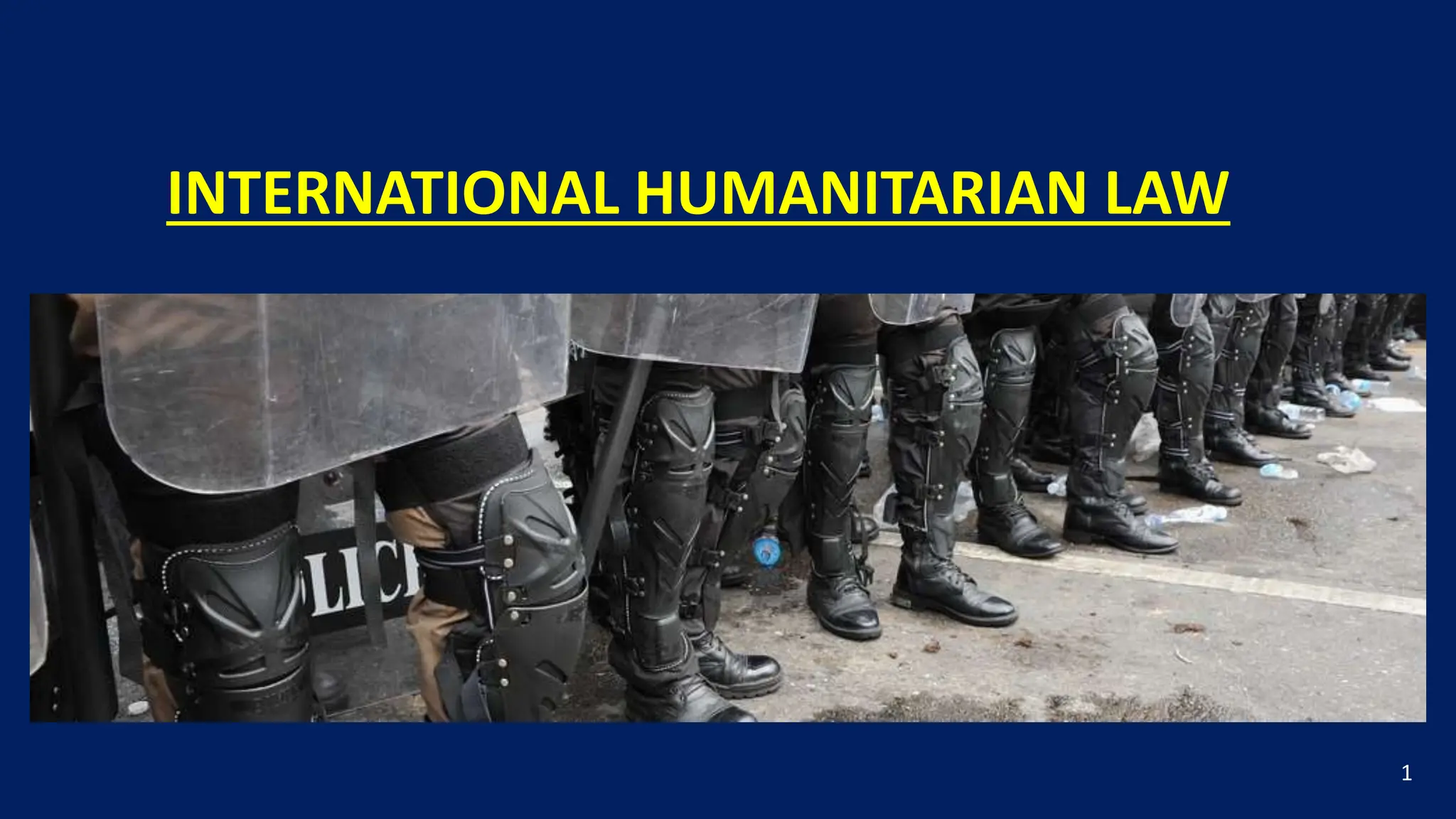 international humanitarian law and security | PPTX