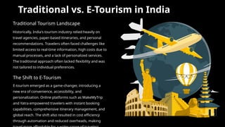 E-TOURISM PPT. VEry nice ppt on E-Tourism for students in DU | PPTX