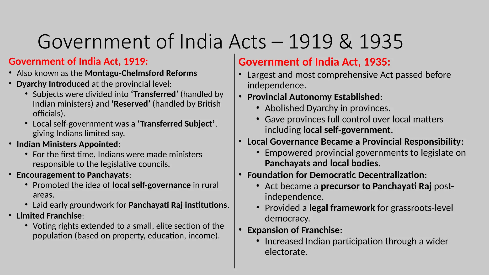 Local Self Government bodies- Grade 11. 3 tier system added later | PPTX