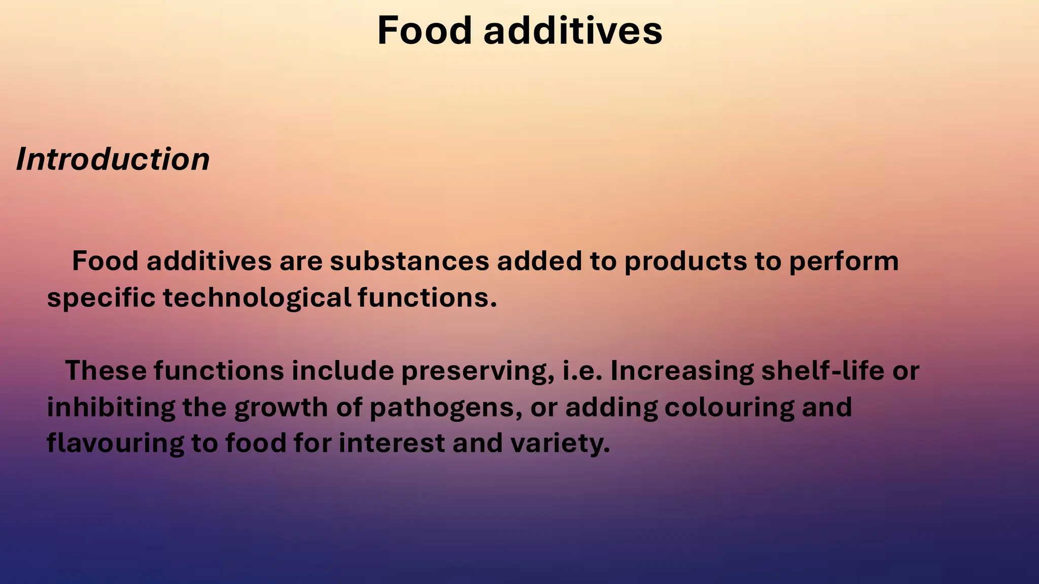 Food Microbiology, Food Additives, preservation, food contamination ...