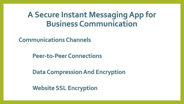 Secure Instant Messaging App | PPTX | Internet Safety | Parenting