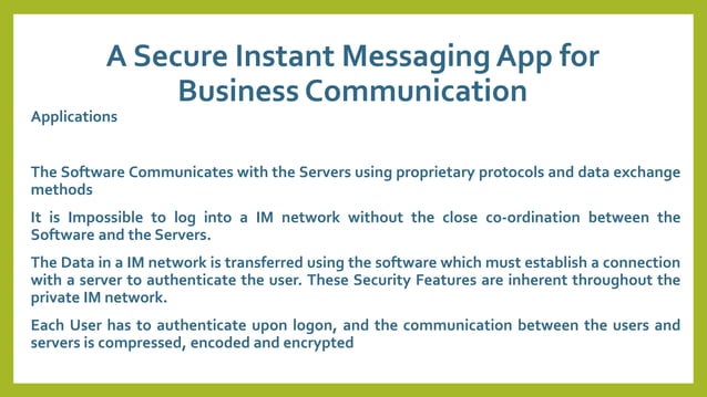Secure Instant Messaging App | PPTX | Internet Safety | Parenting