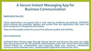 Secure Instant Messaging App | PPTX | Internet Safety | Parenting