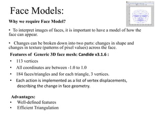 Deformable Facial Models and 3D Face Reconstruction Methods: A survey ...