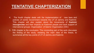 Indian policy on Jammu and Kashmir continuity and change | PPT