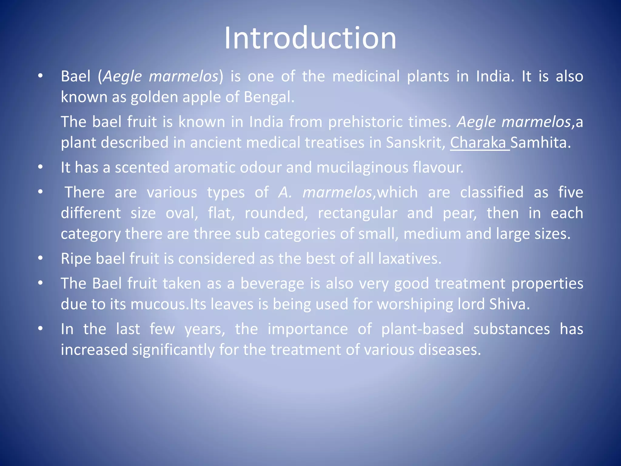 Review on aegle marmalos by pallavi sharma | PPTX