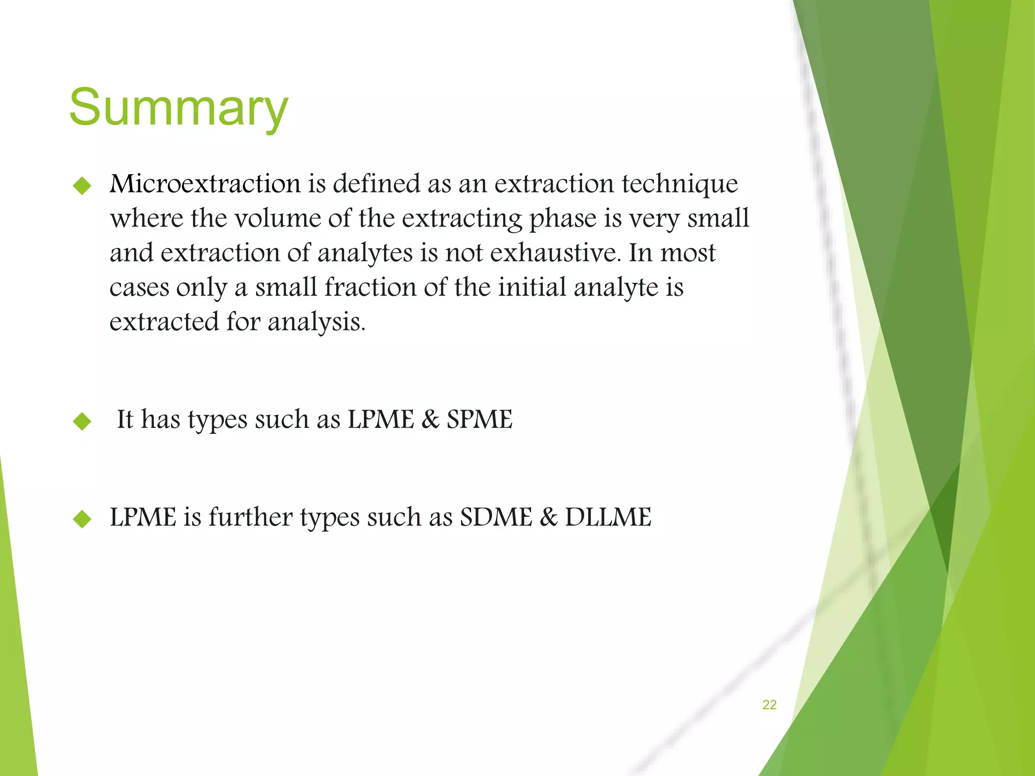 Microextraction | PPTX