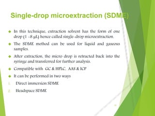 Microextraction | PPTX