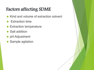 Microextraction | PPTX