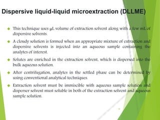 Microextraction | PPTX