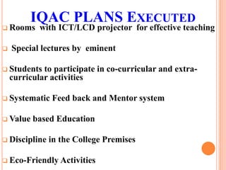 INTERNAL QUALITY ASSESSMENT CELL IN THE COLLEGE | PPTX