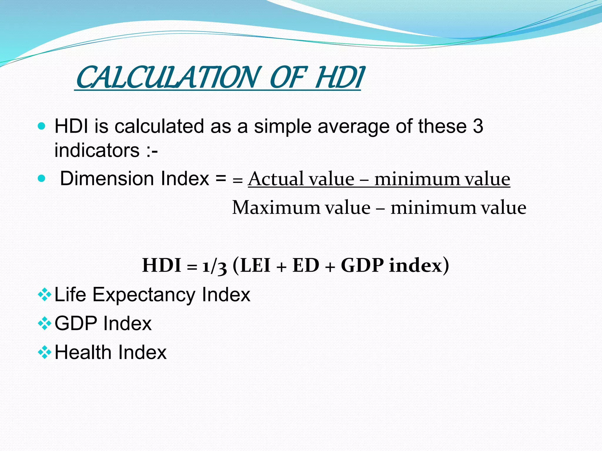 Human Development Index presentation - Slideshare | PPTX