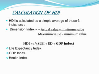 Human Development Index presentation - Slideshare | PPTX