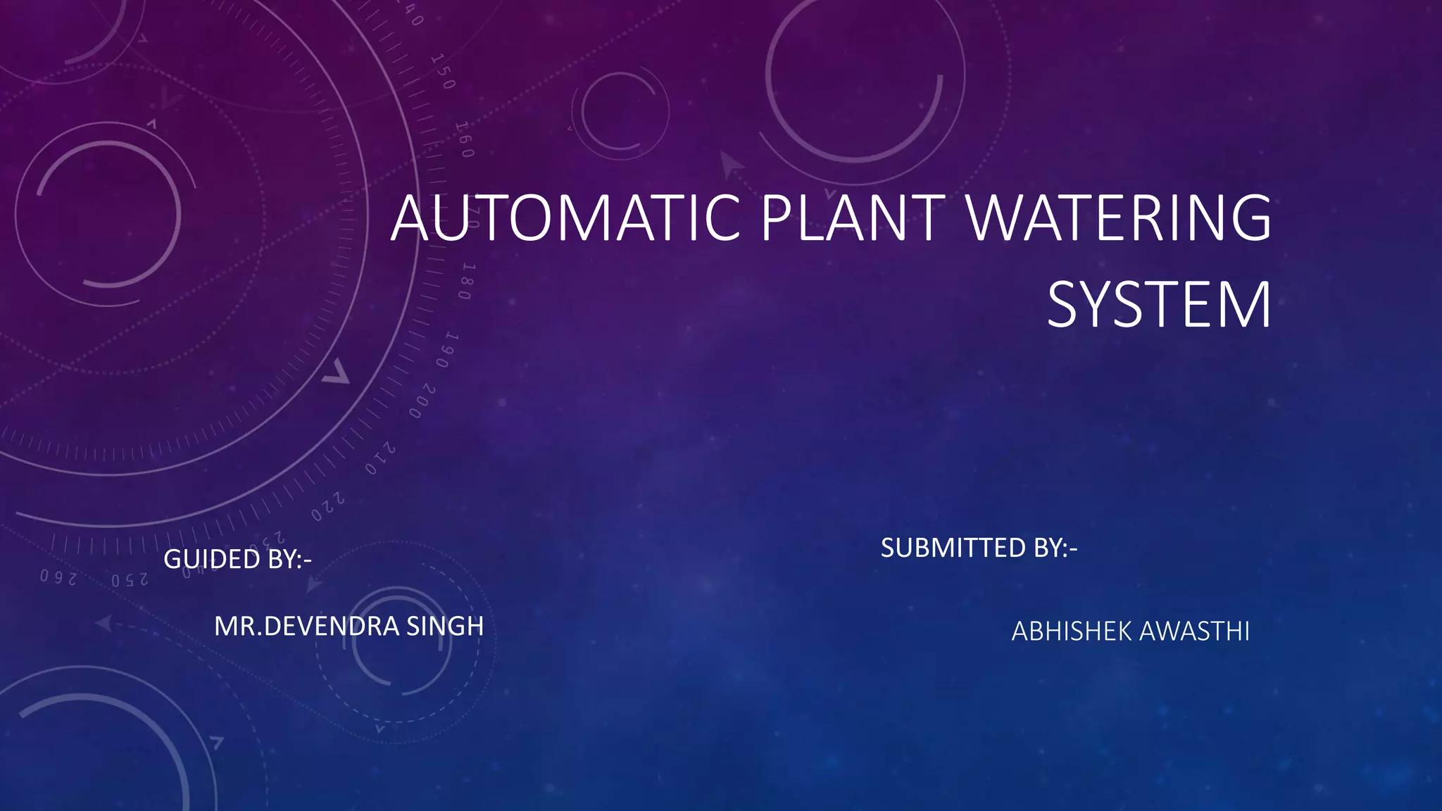 automatic irrigation system ppt | PPTX