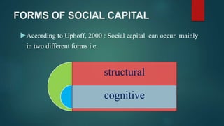 Social Capital for Better Community Living | PPTX