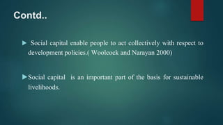 Social Capital for Better Community Living | PPTX