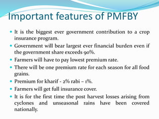 PRADHAN MANTRI FASAL BIMA YOJNA | PPTX