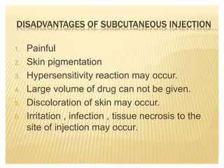 PPT PRESENTATION SUBCUTANEOUS INJECTION. | PPT
