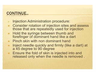 PPT PRESENTATION SUBCUTANEOUS INJECTION. | PPT