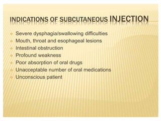 PPT PRESENTATION SUBCUTANEOUS INJECTION. | PPT