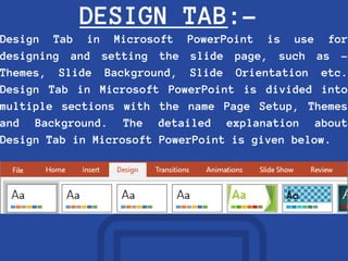 presentation about microsoft power point | PPTX