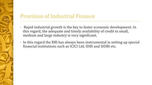 Developmental roles of RBI | PPTX | Business Banking & Finance | Business