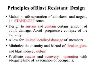 BLAST RESISTING BUILDINGS | PPTX