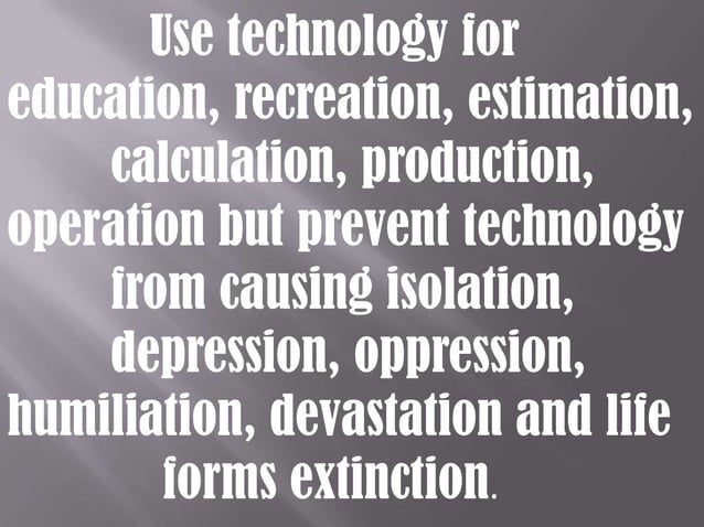 ppt on harmful effects of technology | PPTX | Technology & Computing
