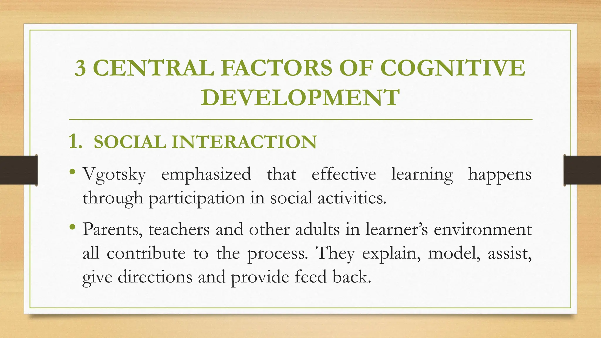 Vgotsky Socio - Cultural Theory of Cognitive Development.pptx