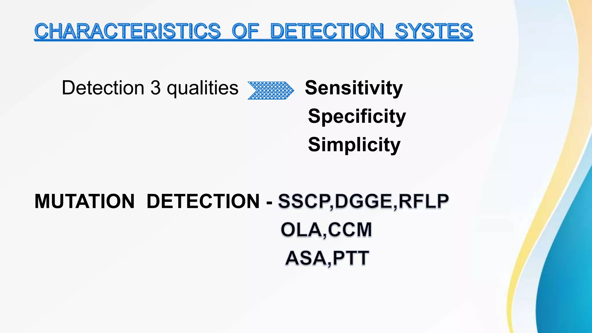 Mutation detection - M.V.MALA