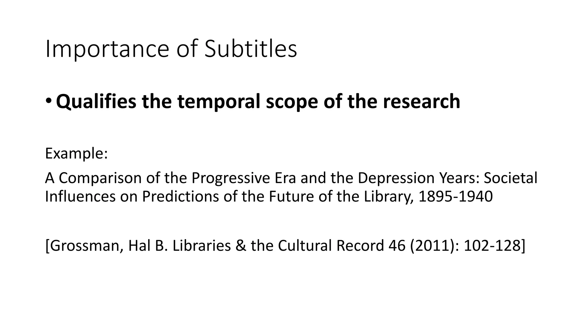 Writing A Research Title | PPTX