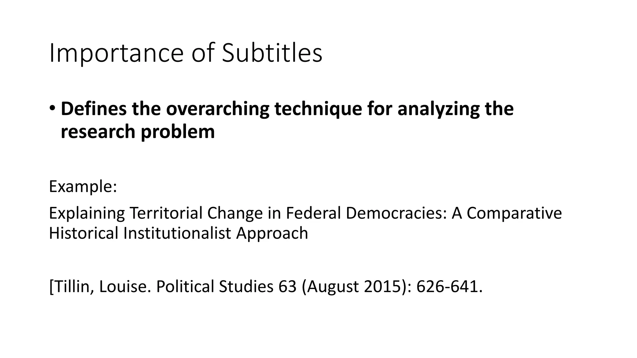 Writing A Research Title | PPTX