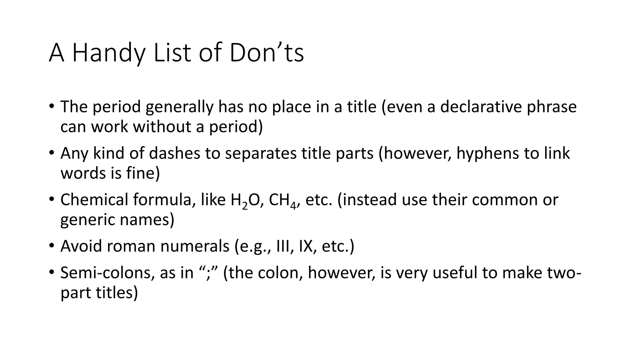 Writing A Research Title | PPTX