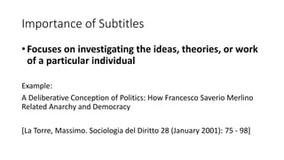 Writing A Research Title | PPTX