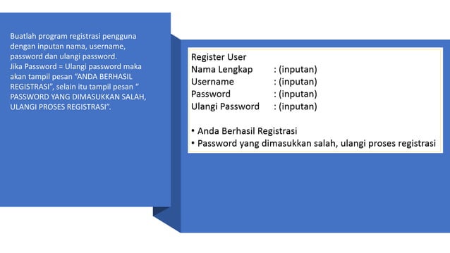 PBO - Soal Percabangan dan Perulangan JAVA | PPT
