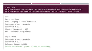 Praktik METHOD pada JAVA | PPT