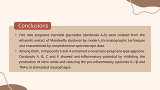 New Pregnane Glycosides from Mandevilla dardanoi.pptx