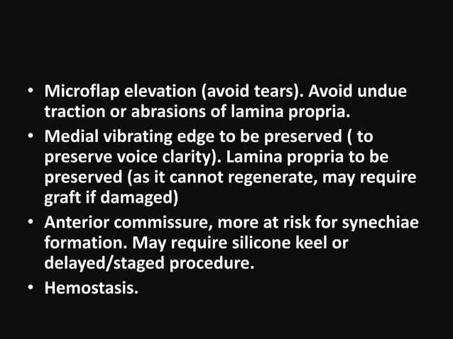 Vocal cord lesions and Phonomicrosurgery | PPTX