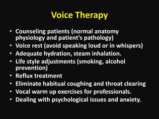 Vocal cord lesions and Phonomicrosurgery | PPTX