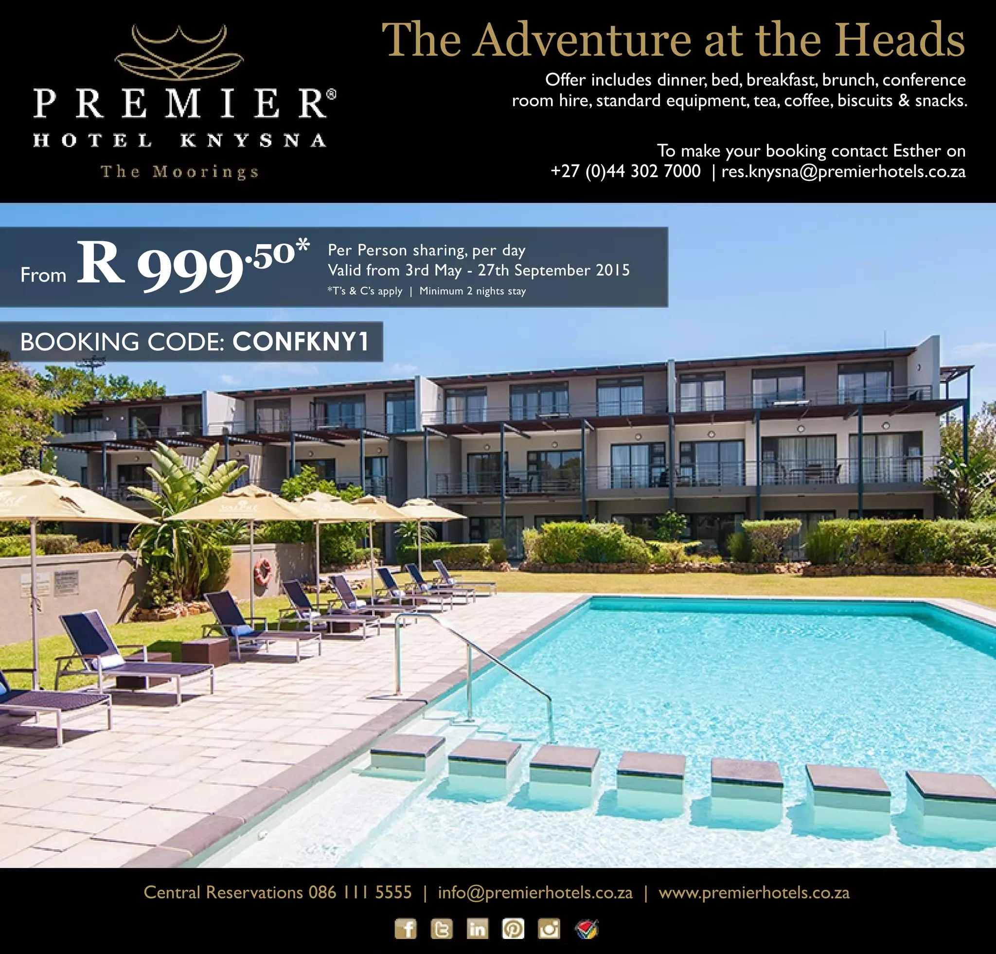 Premier Hotel Knysna Conference accommodation package. | PDF