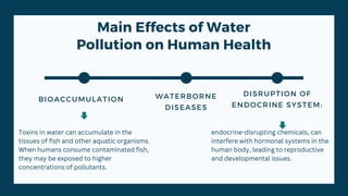 Water Contaminants, Water Pollution, Environment, pollution effect on ...