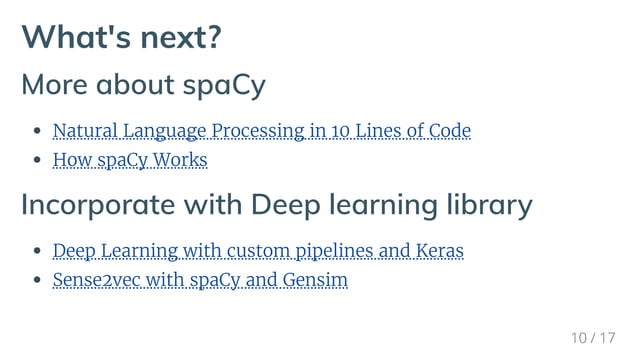 Introduction to spaCy | PDF | Programming Languages | Computing