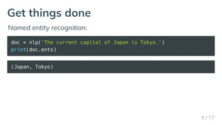 Introduction to spaCy | PDF