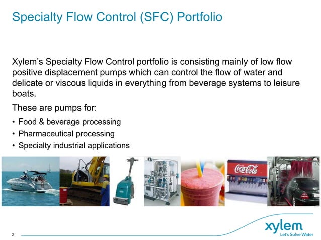Xylem Specialty Flow Control Industrial Products range | PPTX