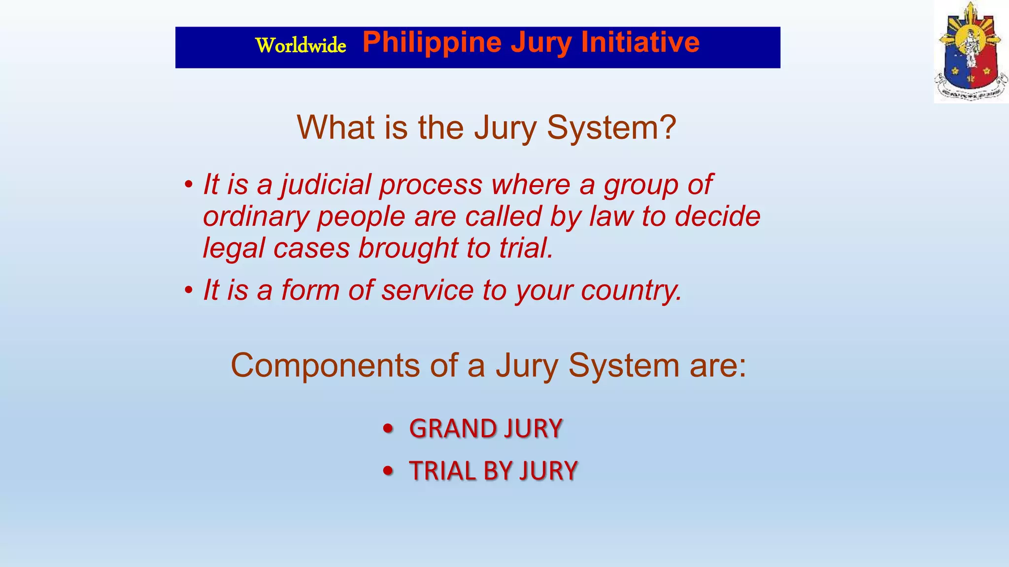 Why We Need Jury System in Philippines | PPTX