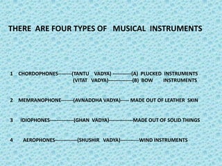 Presentetion on Different Types of Musical Instruments of India | PPTX