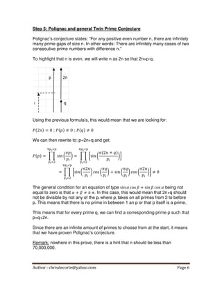 Yet another prime formula to prove open problems | PDF