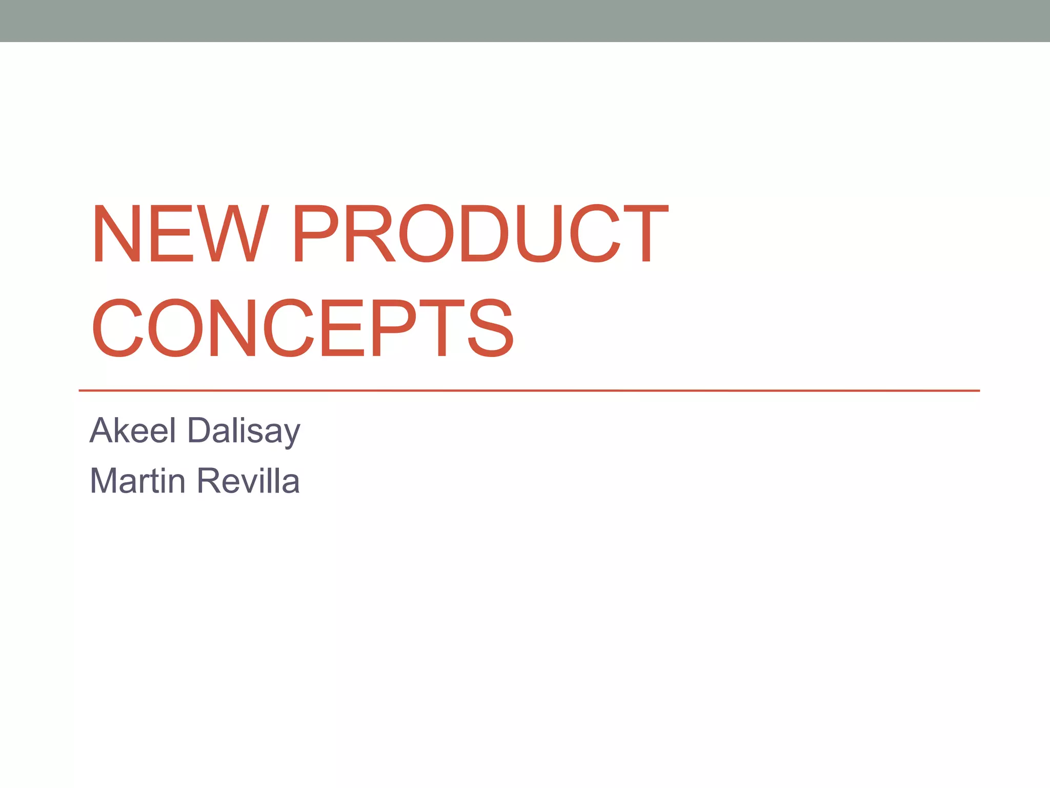 New product concepts | PPTX